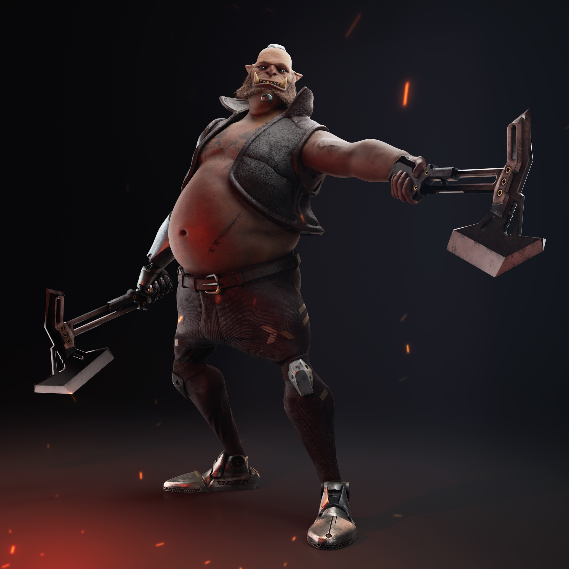 ArtStation - Cyber-Orc