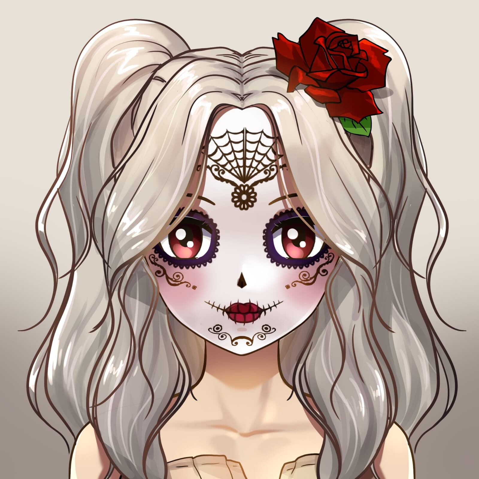 Dying Anime Girl Drawing