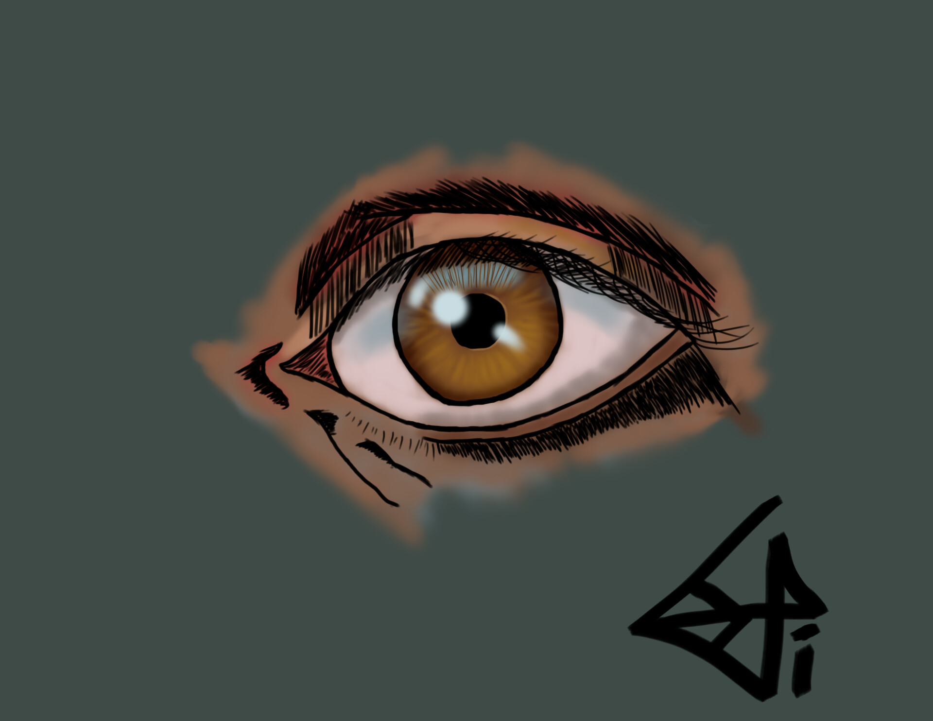ArtStation - Study on Painting - Eye
