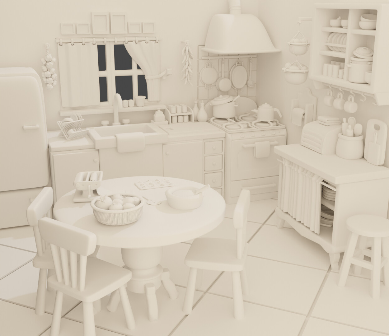 ArtStation - Kitchen Modeling