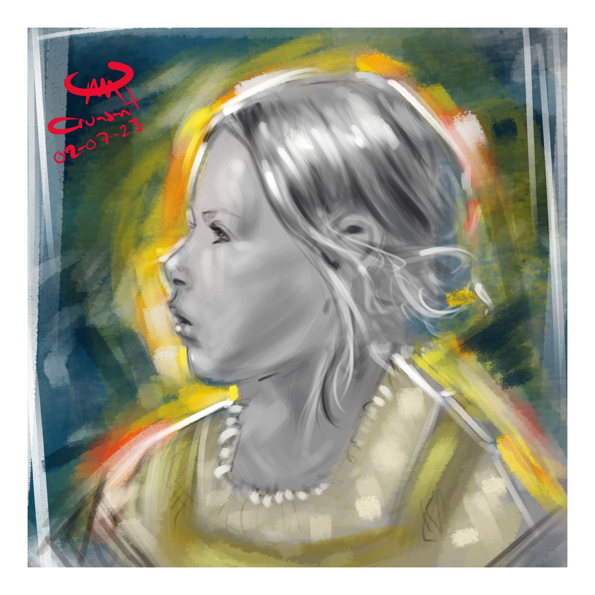 ArtStation - Portrait studio sketch for Twitch