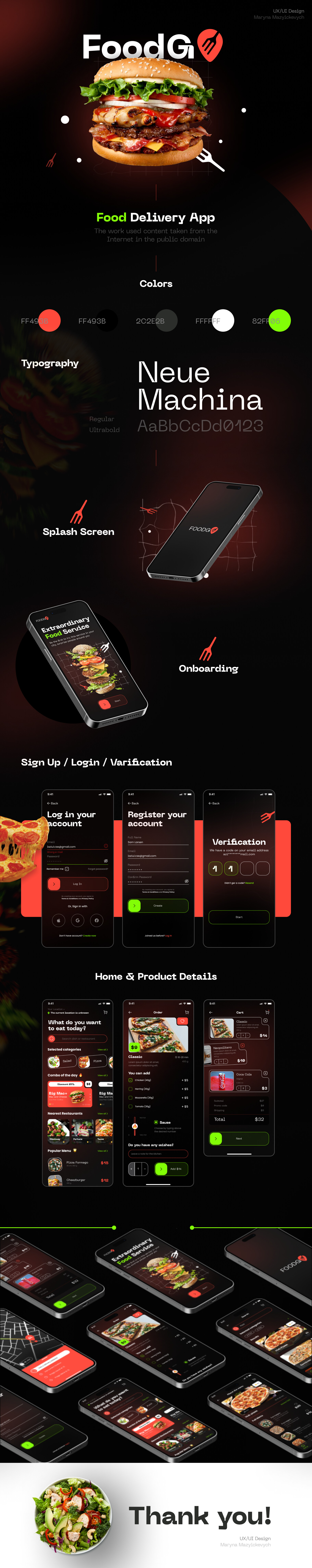 ArtStation - Design of food delivery mobile application