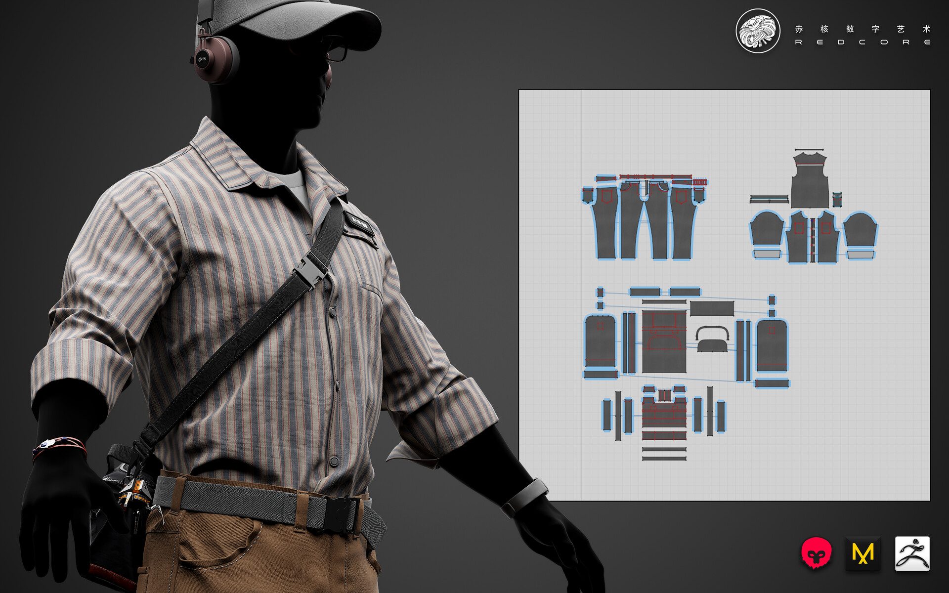 ArtStation - 布料模拟练习/Fabric simulation exercises