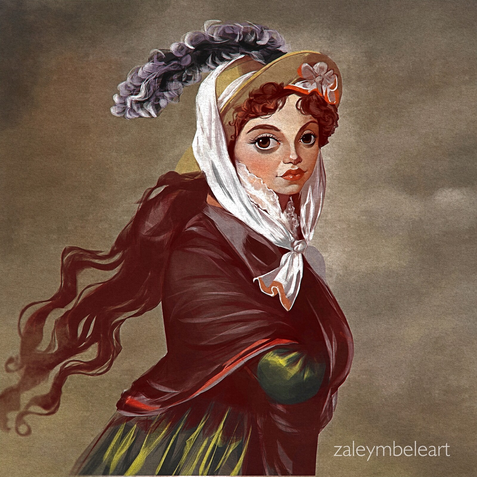 Zaley Mbele - painting