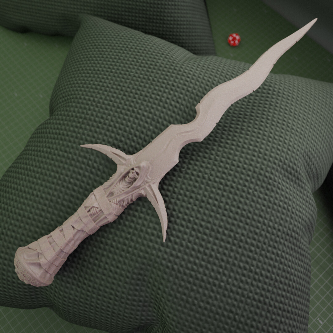 ArtStation - Kuat'ze's Dagger from Roar of the Everdeath bundle - Loot ...