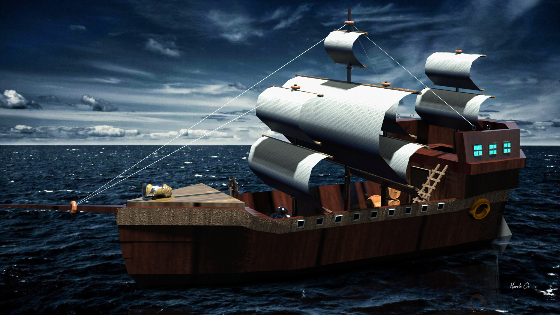 ArtStation - Pirate Ship