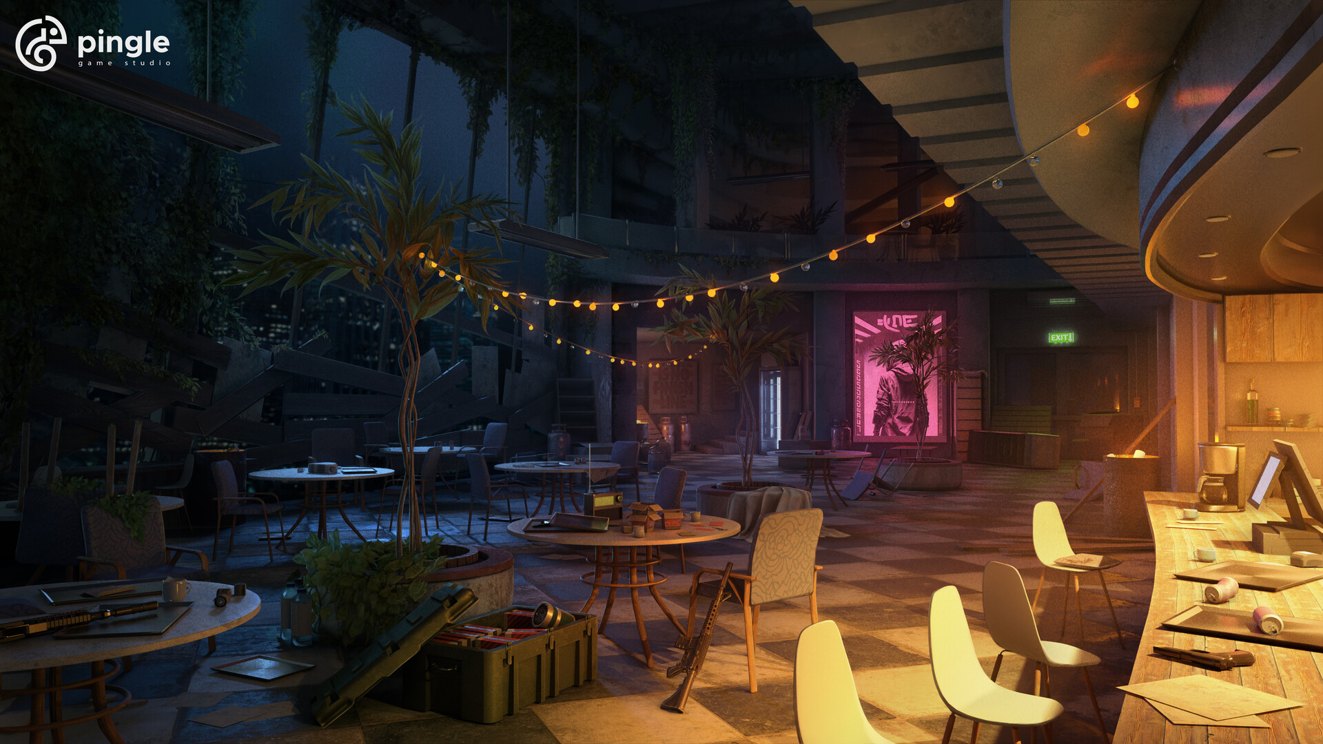 Pingle Studio - Apocalyptic interiors