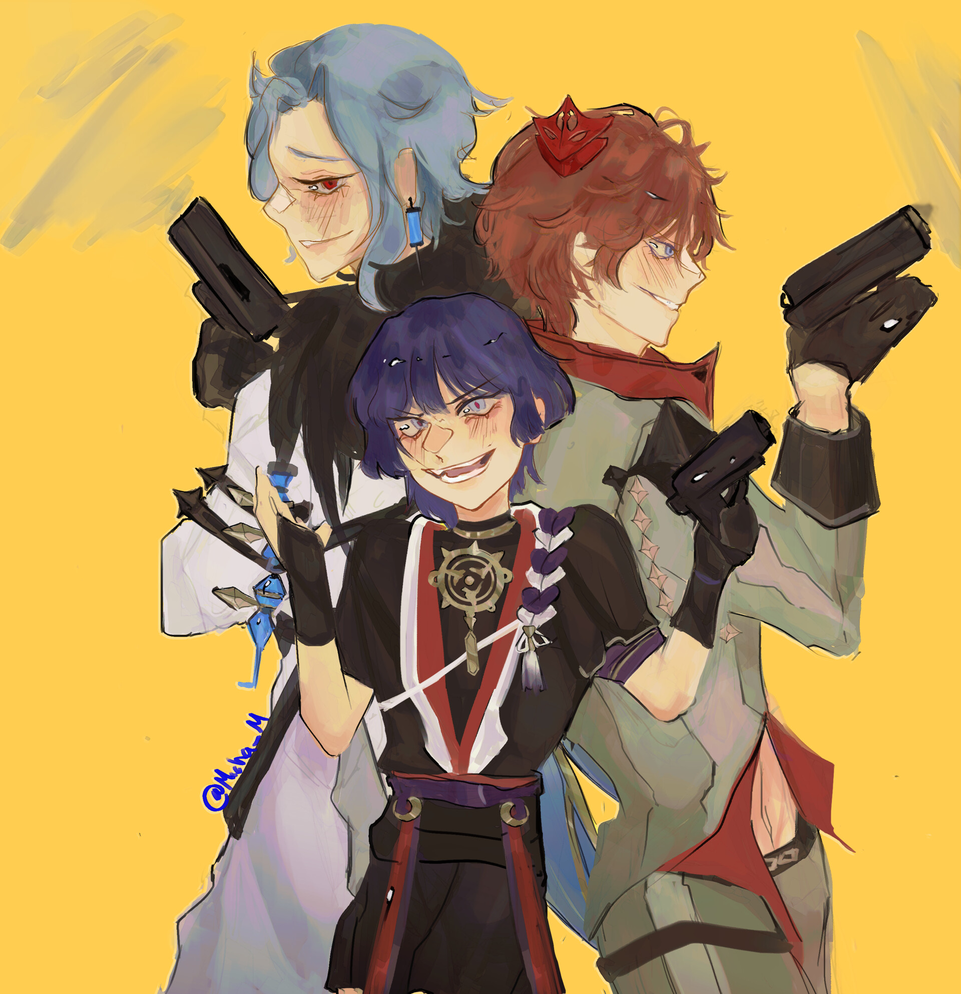 ArtStation - Dottore x Scaramounche x Childe