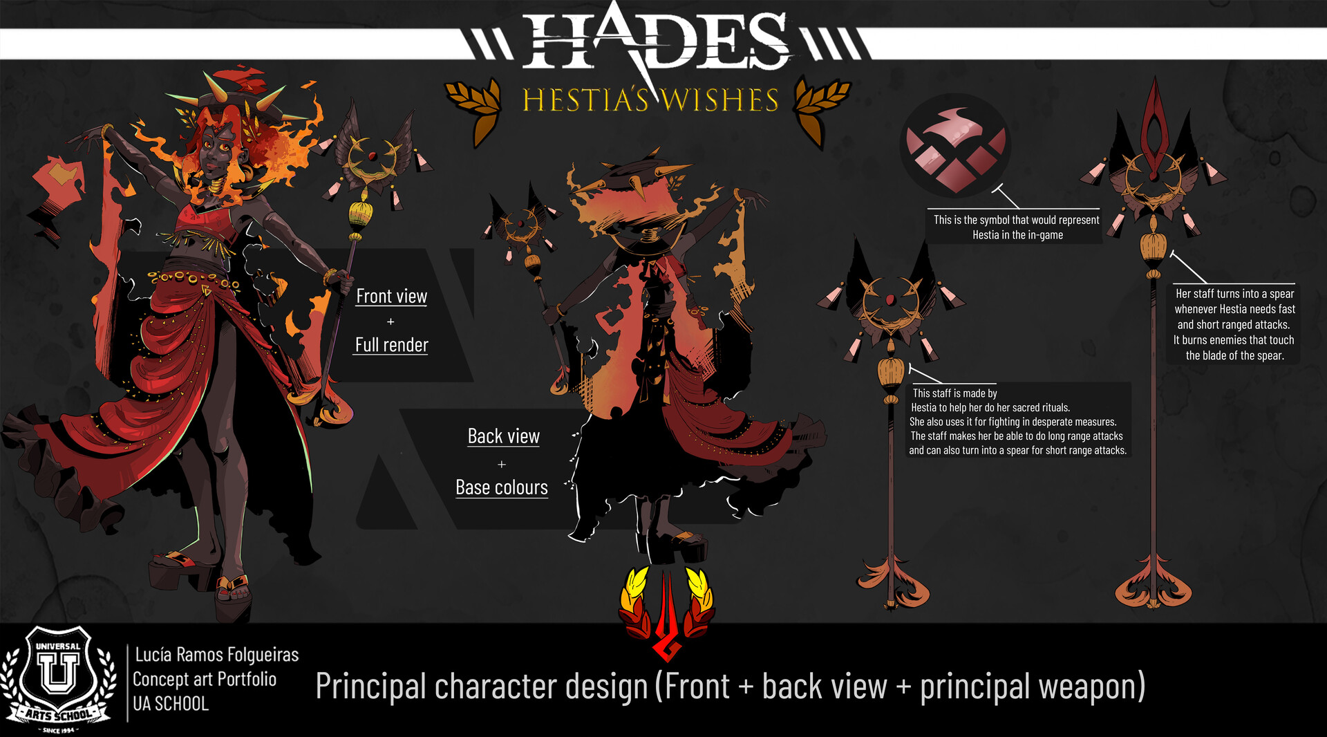 ArtStation - Hades Concept art proyect: Hestia comes to the rescue