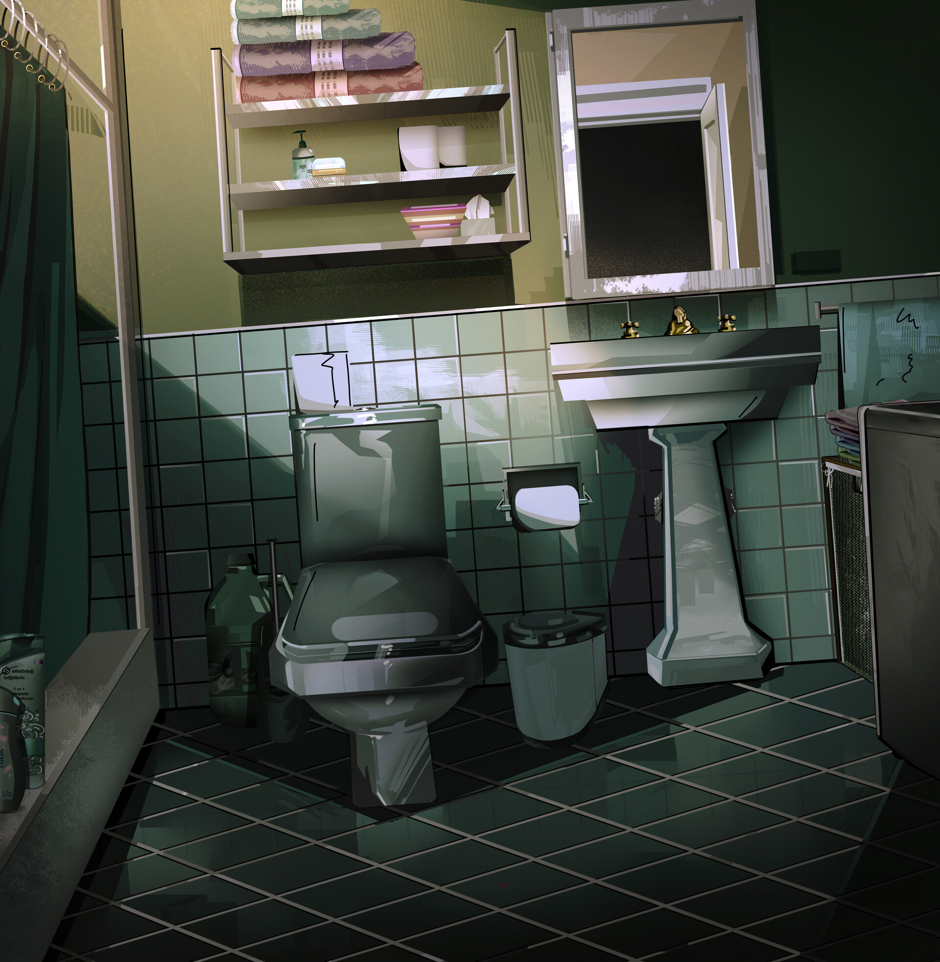 ArtStation - Bathroom
