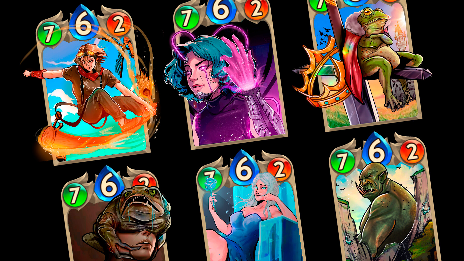 ArtStation - GAME CARD ART WORK