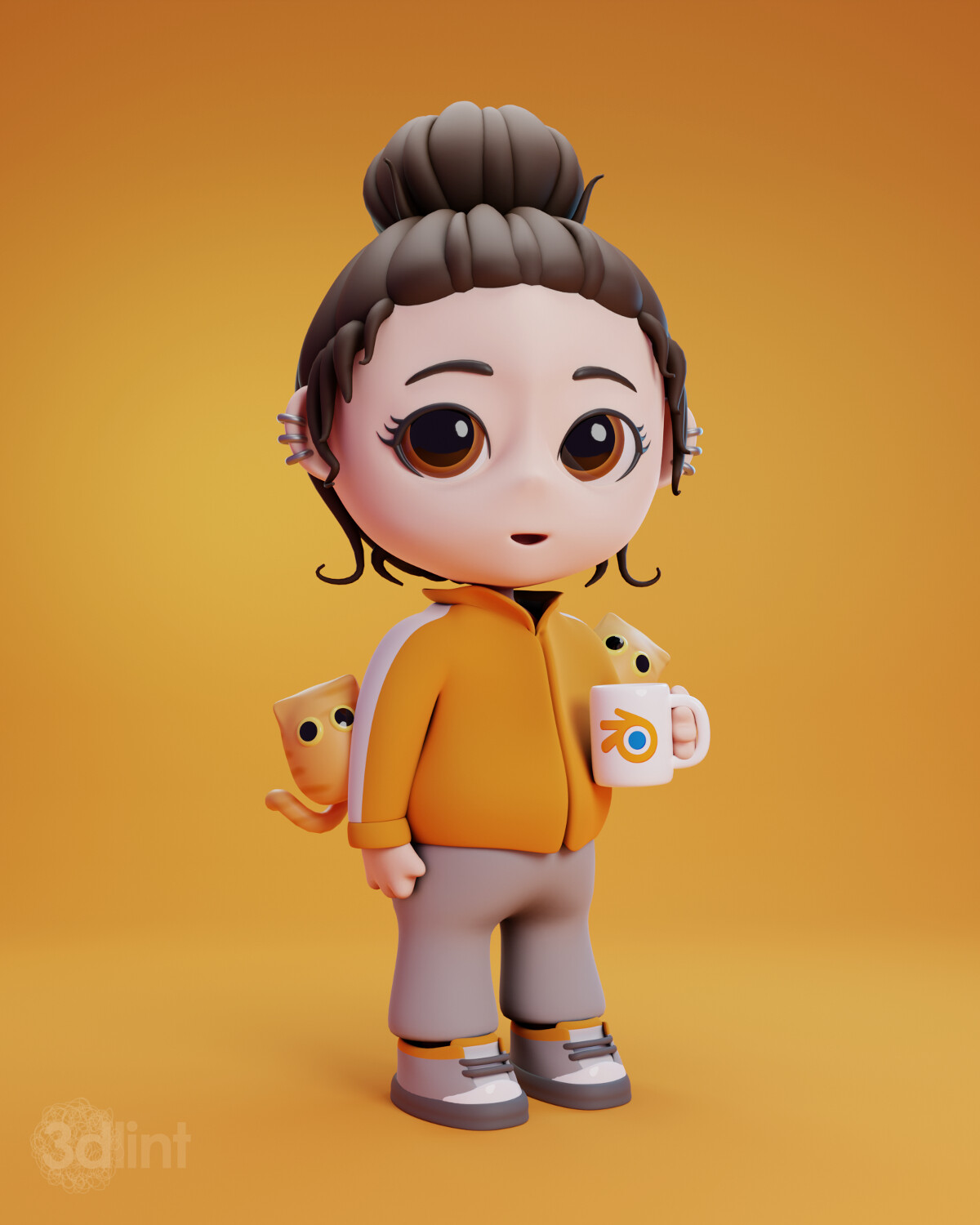 Verica Hupe (3dlint) - Chibi Avatar (Blender 3D)