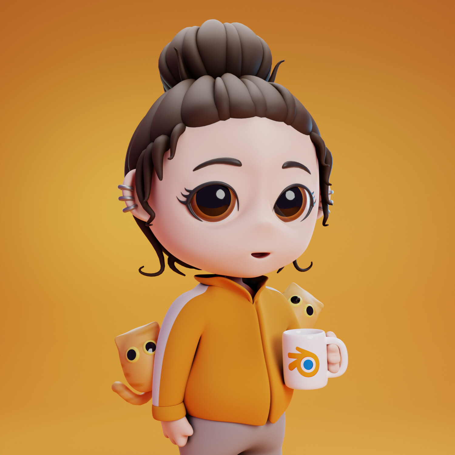 Verica Hupe (3dlint) - Chibi Avatar (Blender 3D)