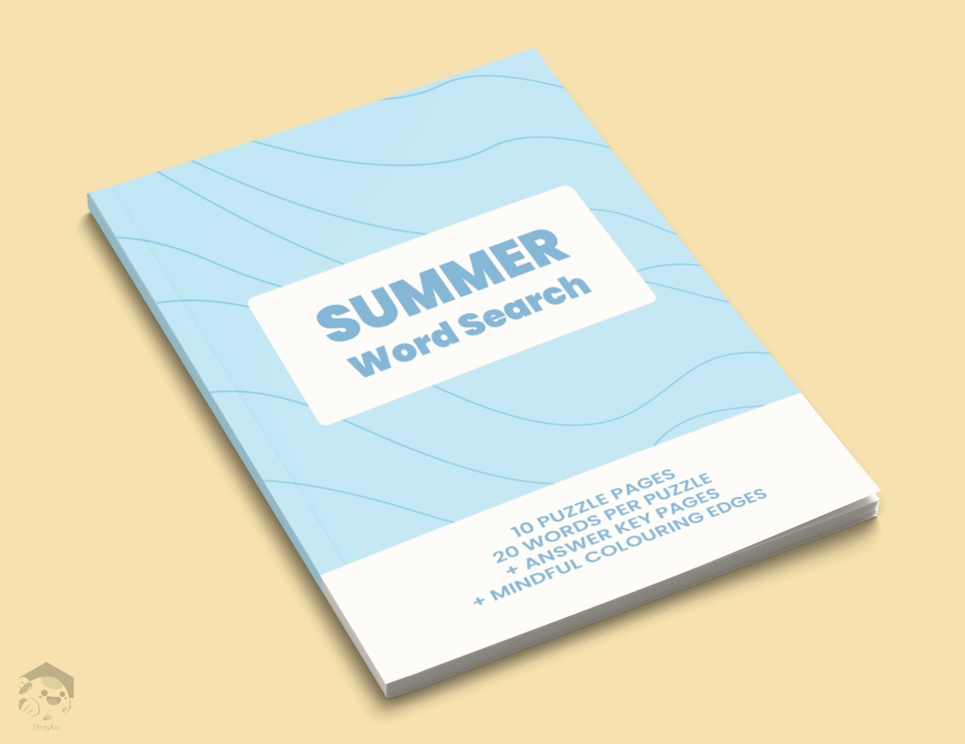 ArtStation - Summer Word Search Mockup