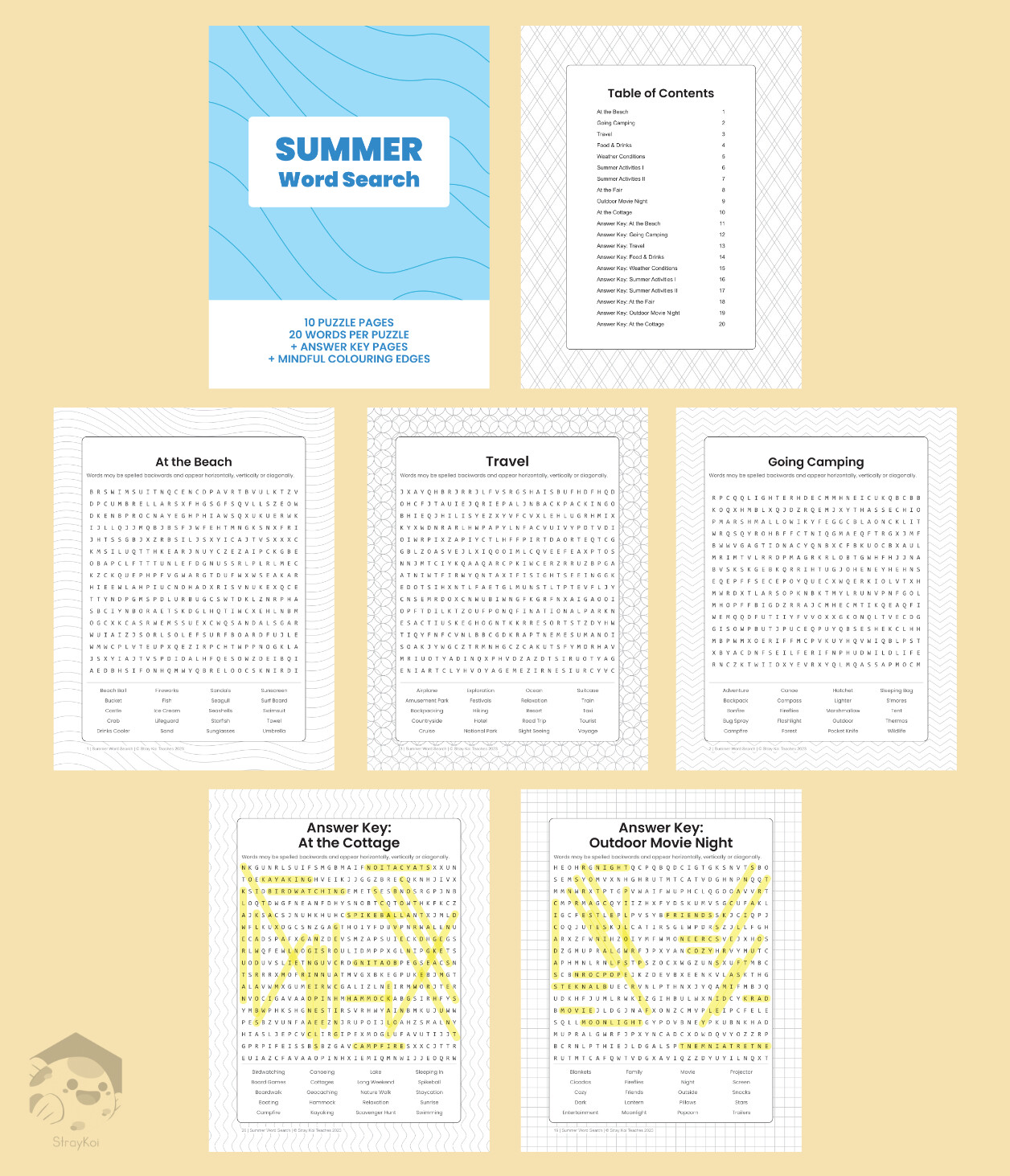 Barbara Nguyen - Summer Word Search Mockup