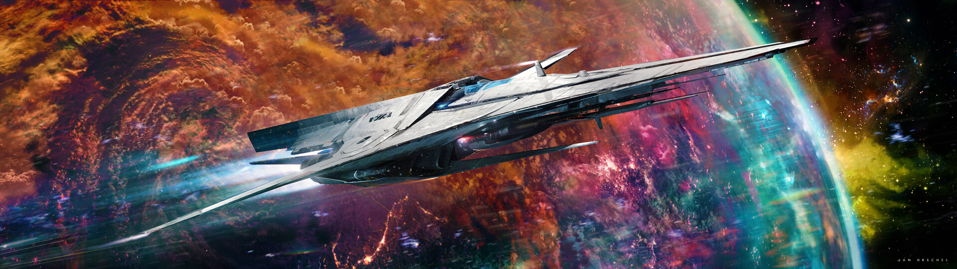 ArtStation - Samsung OLED G9 Odyssey gaming monitor - marketing image