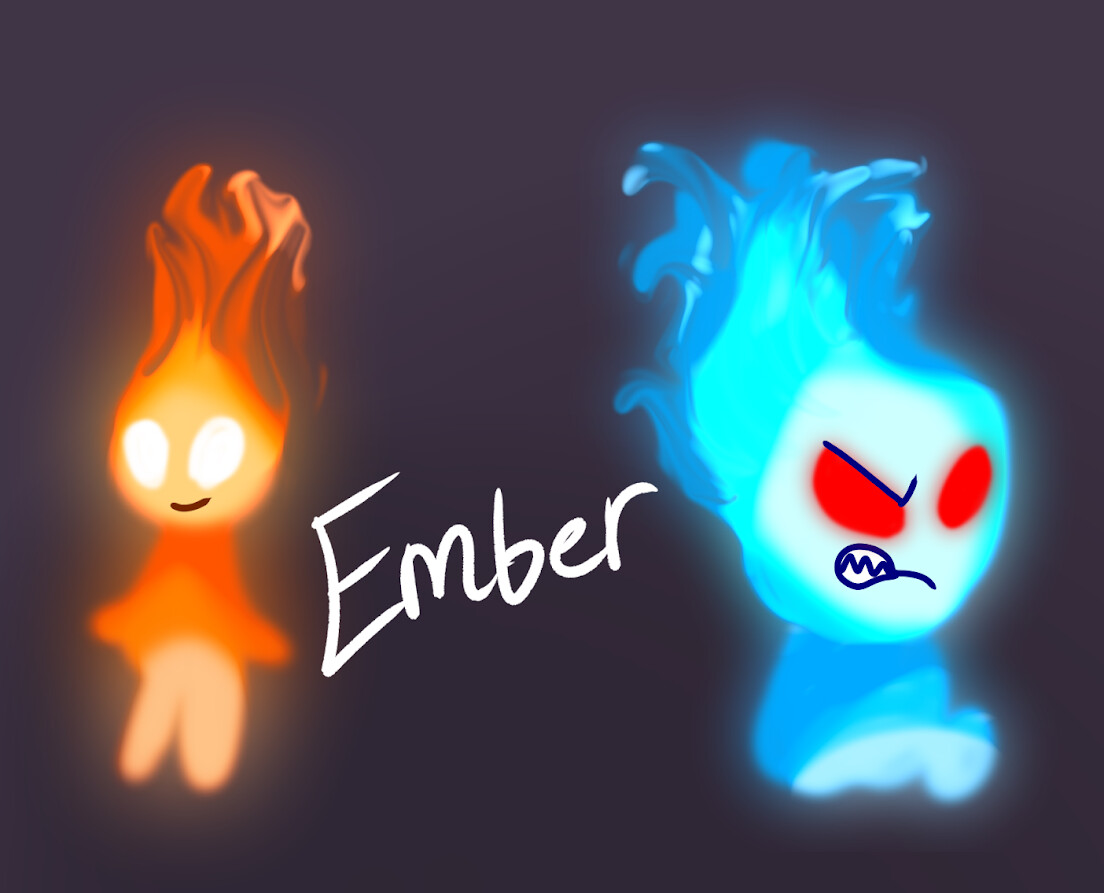ArtStation - First Drawing(s) of Ember (My OC)