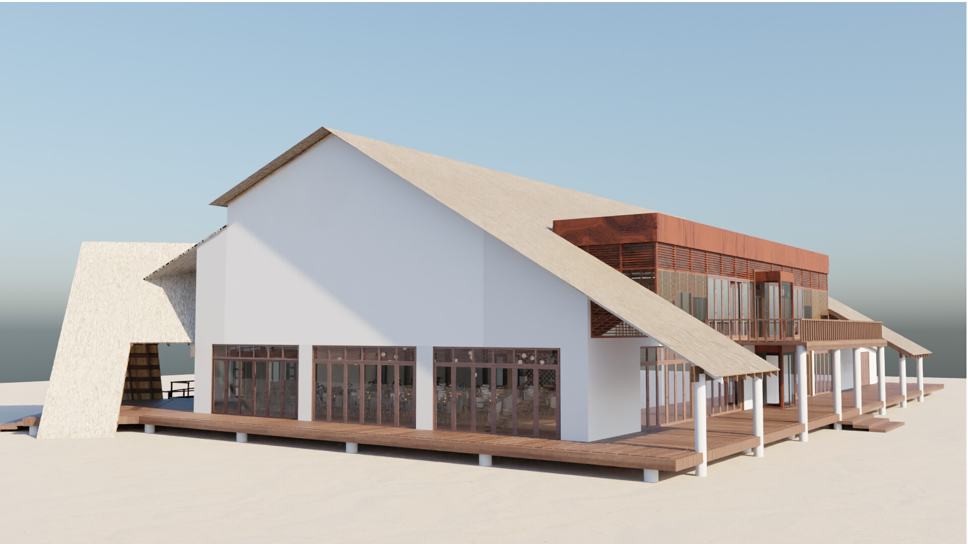 Evan Green - Multipurpose Hall design for Maldivian Resort
