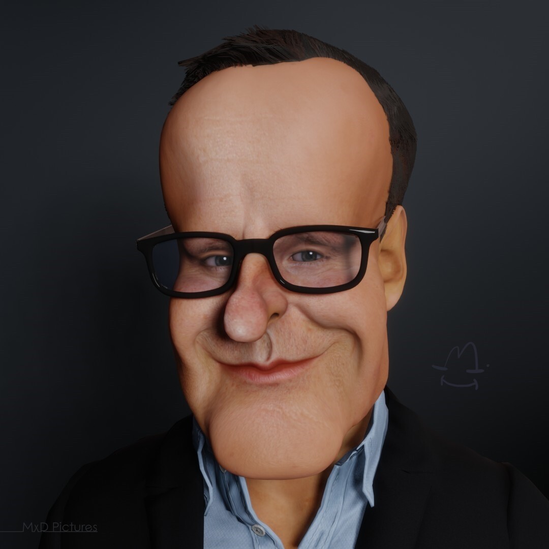 ArtStation - Clark Gregg caricature