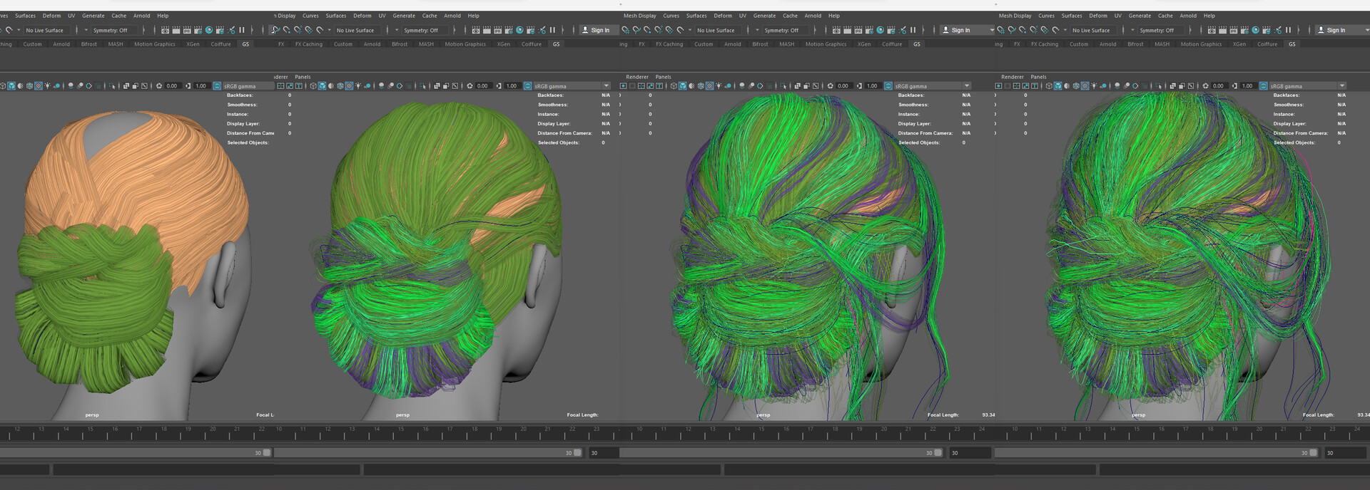 Daniel Alandete Piñero - Real Time Bun Hair - Breakdown Tutorial