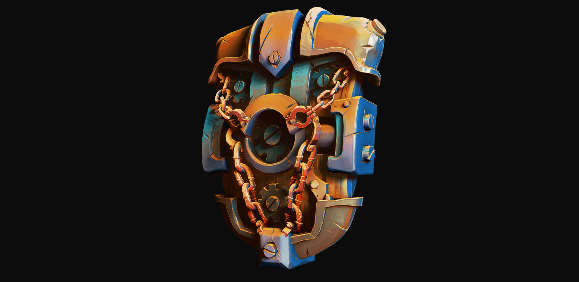 ArtStation - Stylized Shield for 3D print