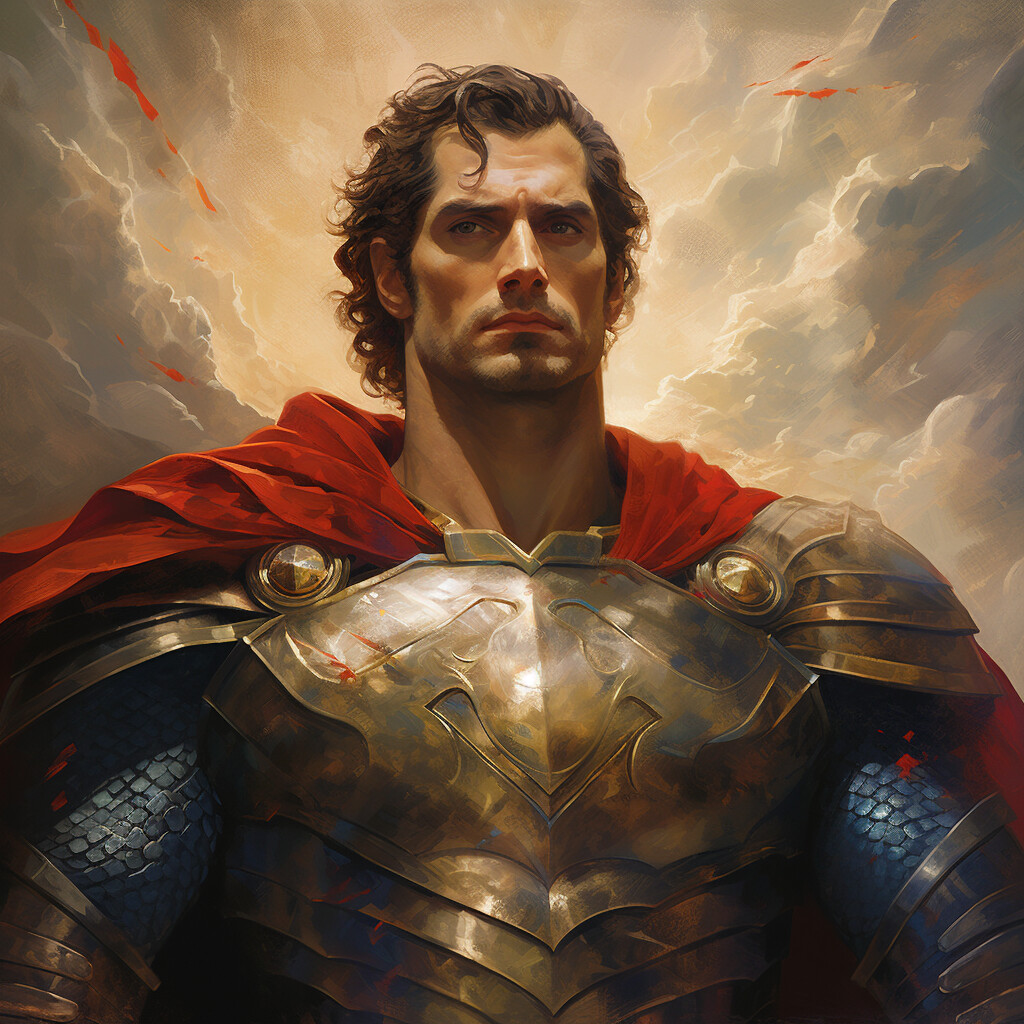 ArtStation - Henry Cavill Savior of Humanity