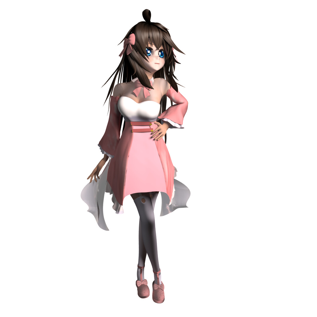 ArtStation - Anime Enchantress: Stylized Girl Character