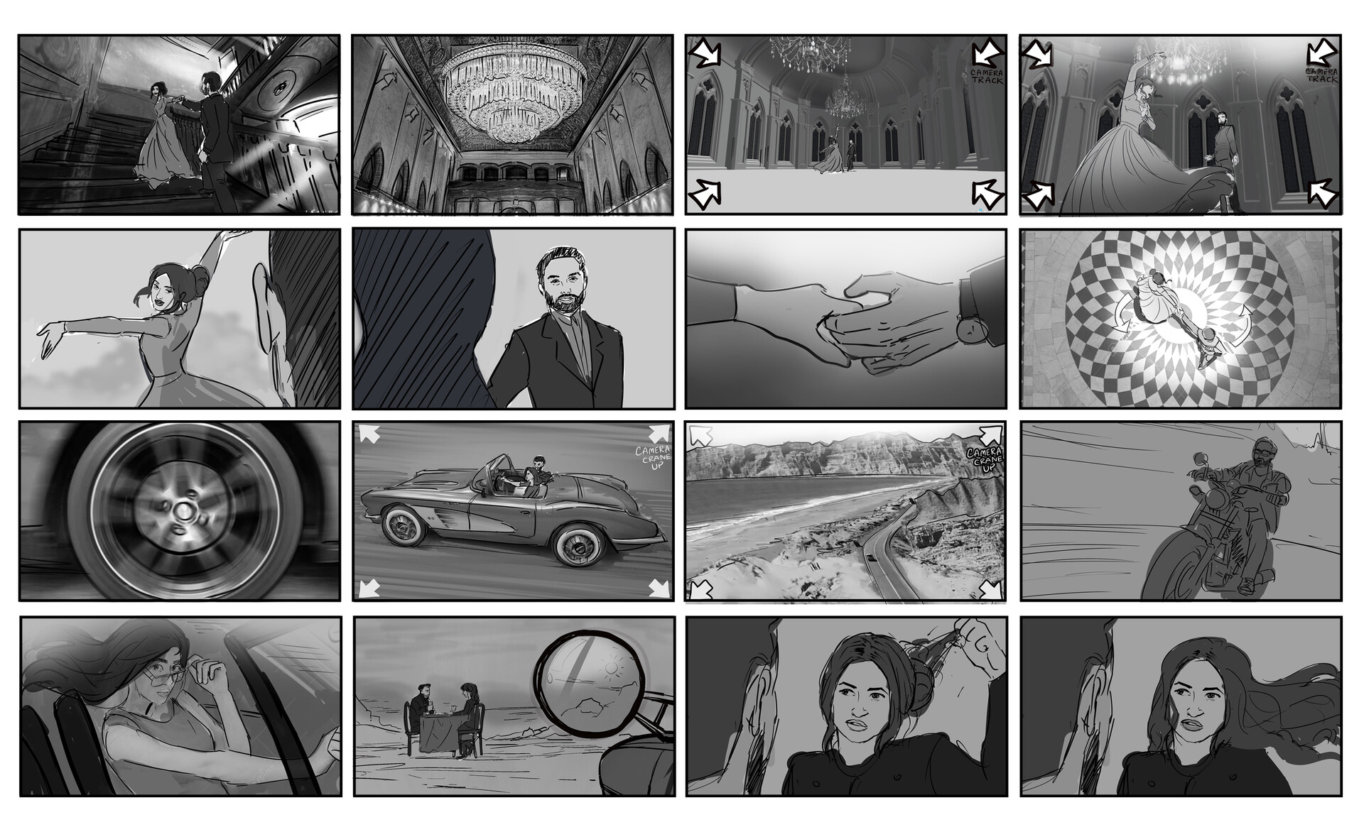 ArtStation - storyboard of zelbury's perfume commercial