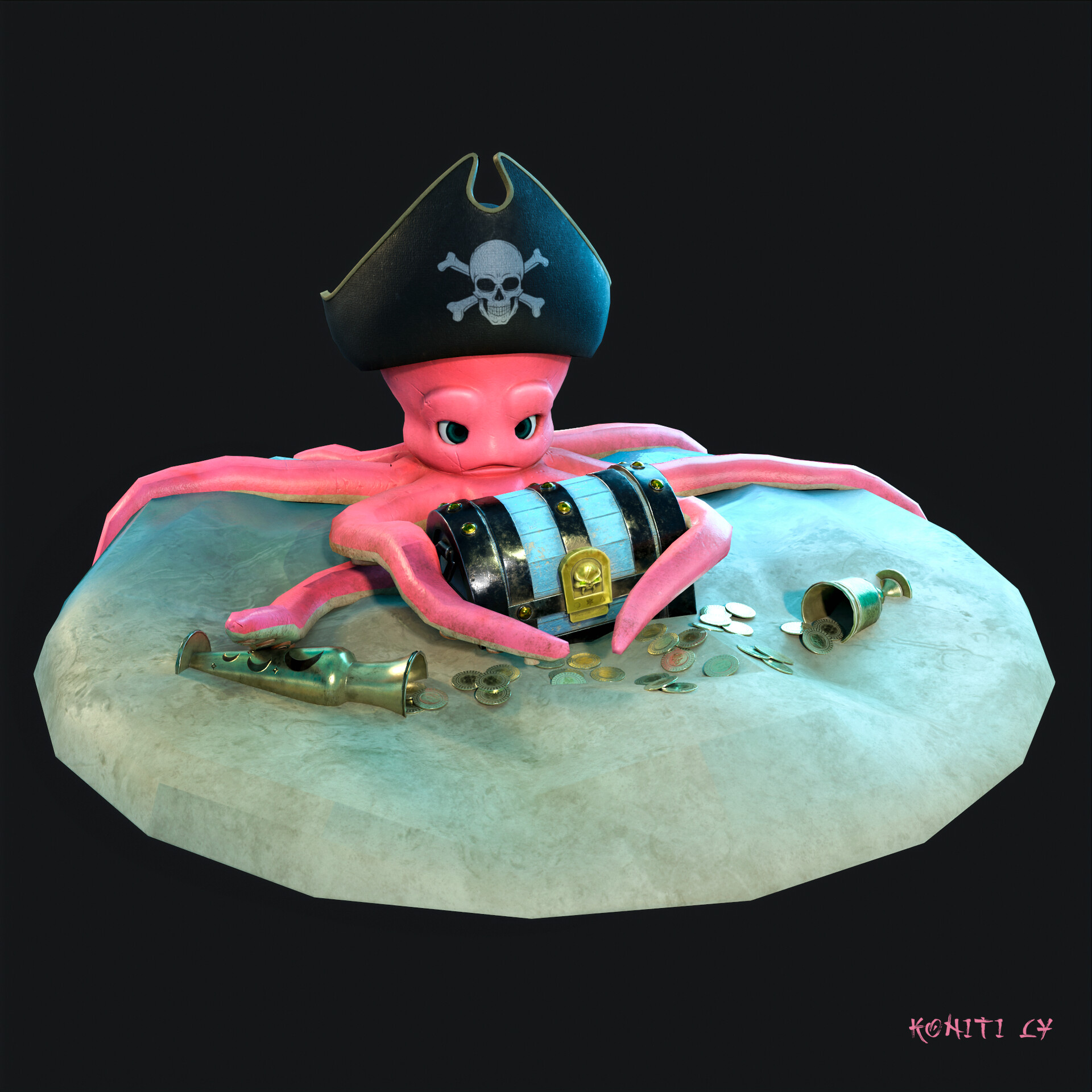 ArtStation - The Pirate Octopus