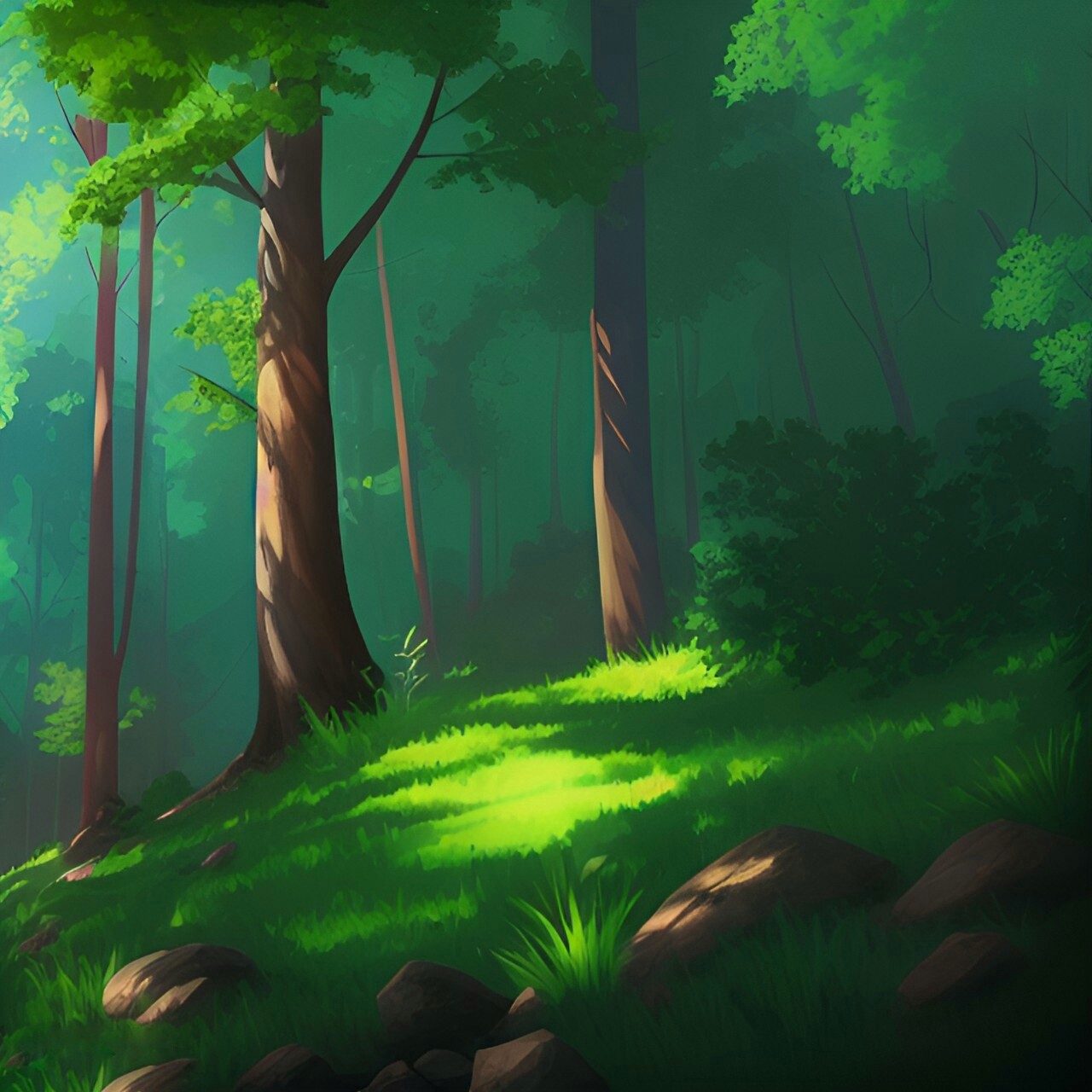 ArtStation - Green 💚 nature..