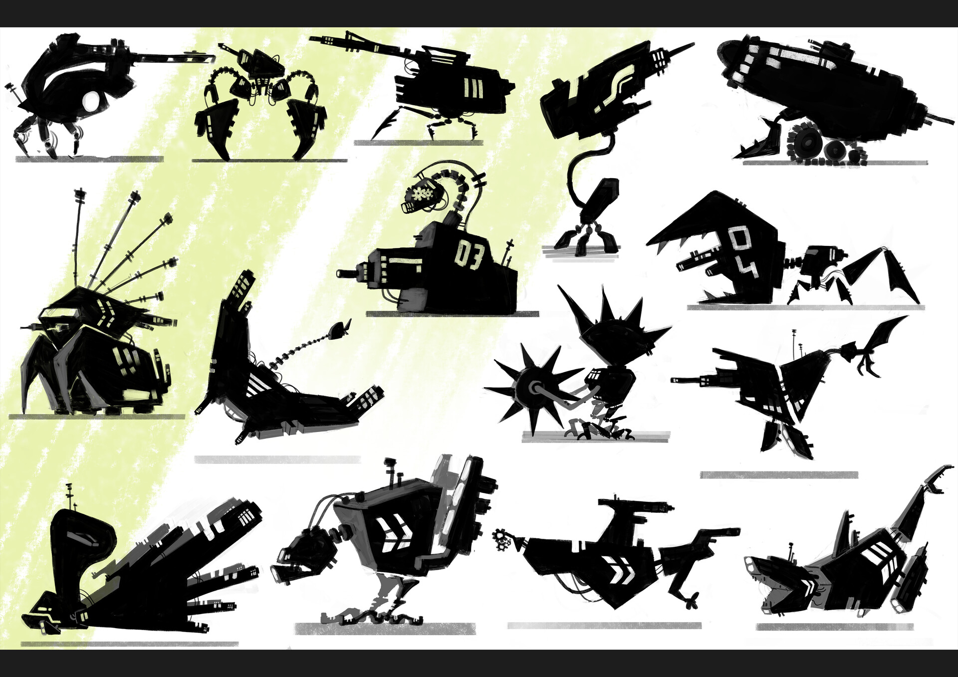 ArtStation - Mecha - silhouette