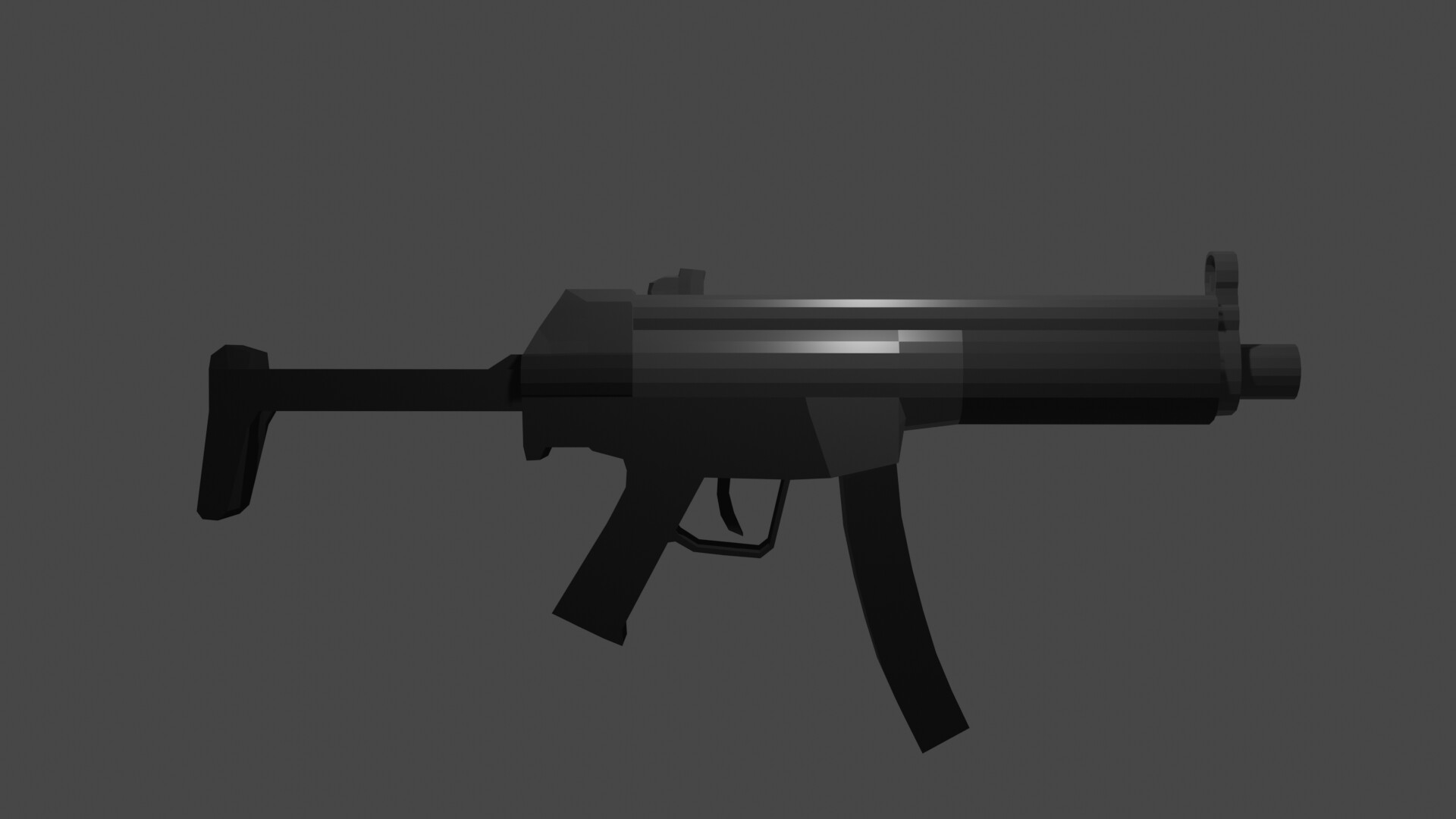 ArtStation - Low Poly MP5