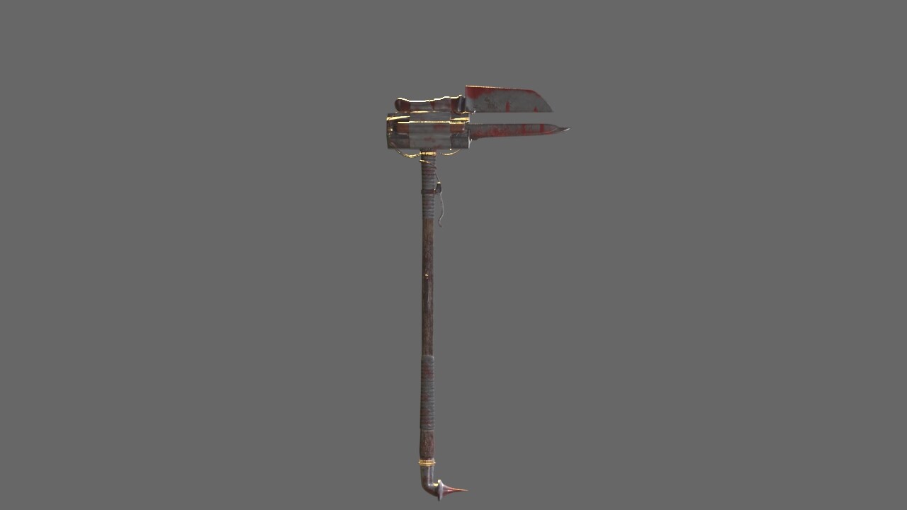ArtStation - Shocker blade post apocalyptic weapon
