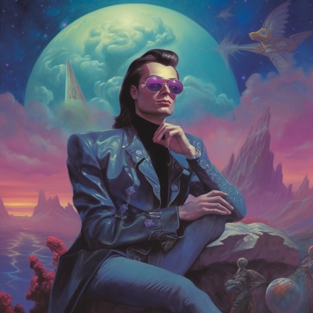 ArtStation - Reviewbrah 80s Scifi Book Cover 4
