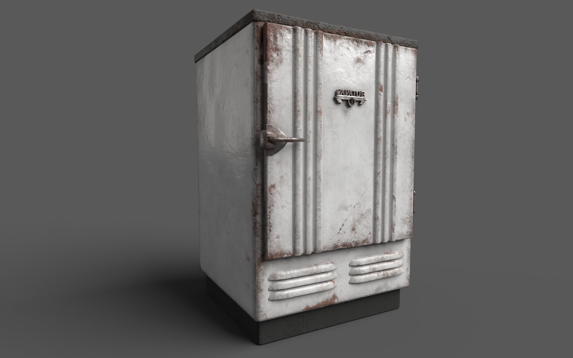ArtStation - Vintage refrigerator