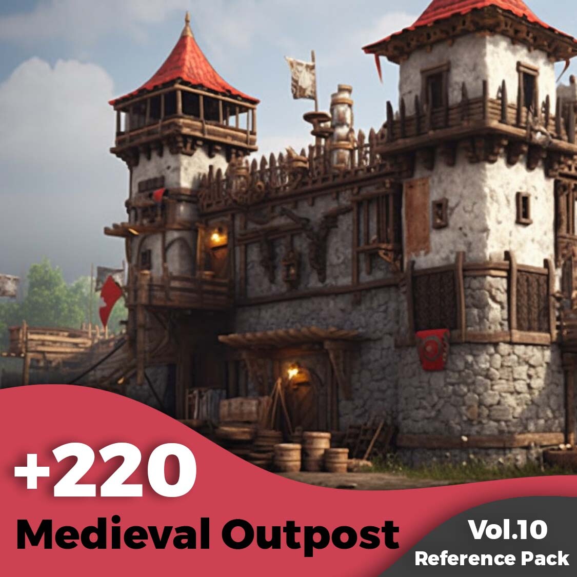 ArtStation - +220 Medieval Outpost Architecture(4k) | Vol_10