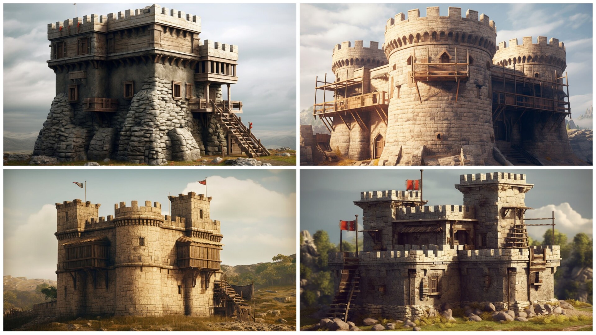 Concept Art - +220 Medieval Outpost Architecture(4k) | Vol_10