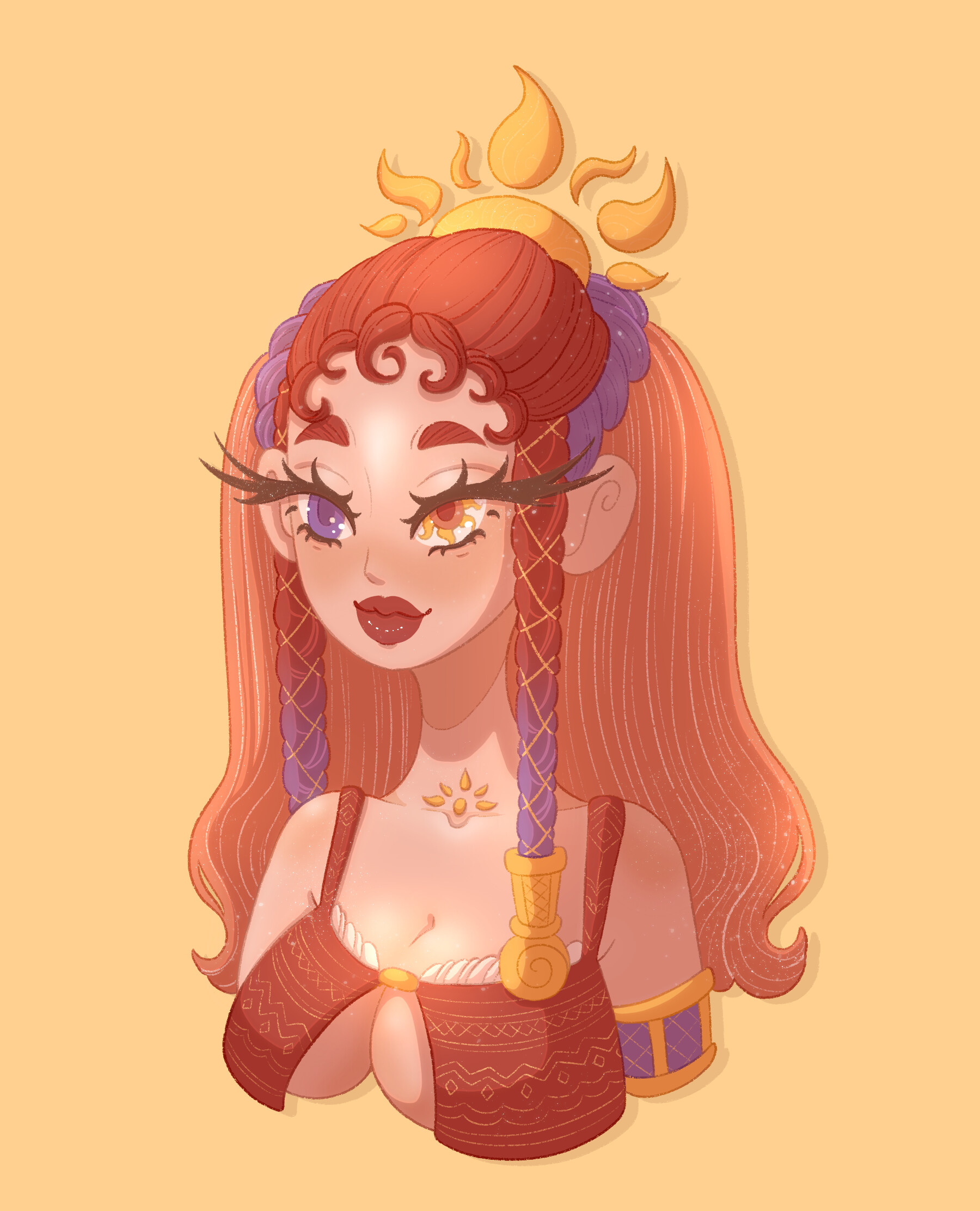 ArtStation - Sun Goddess Character Portrait
