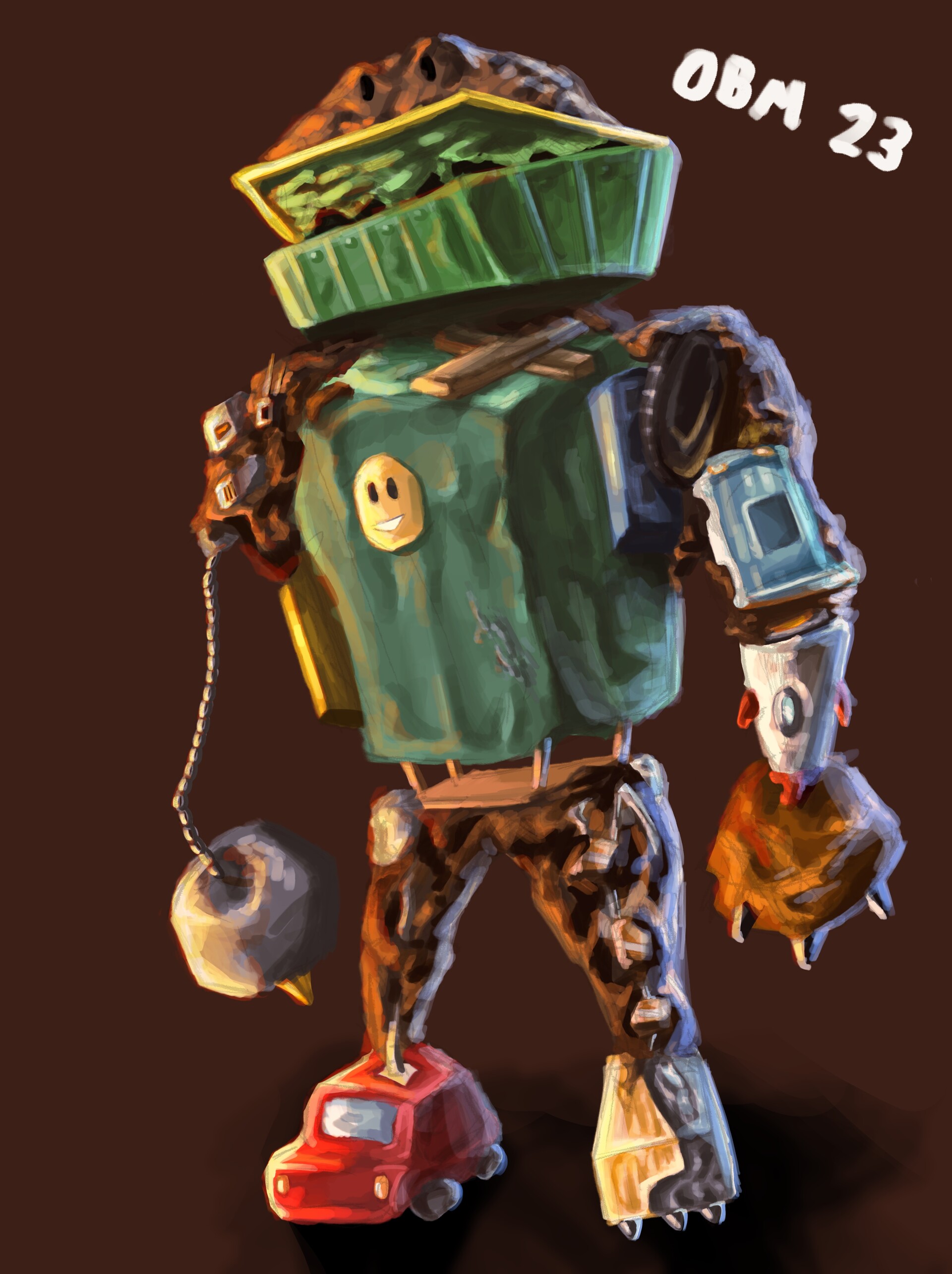 ArtStation - The trash monster