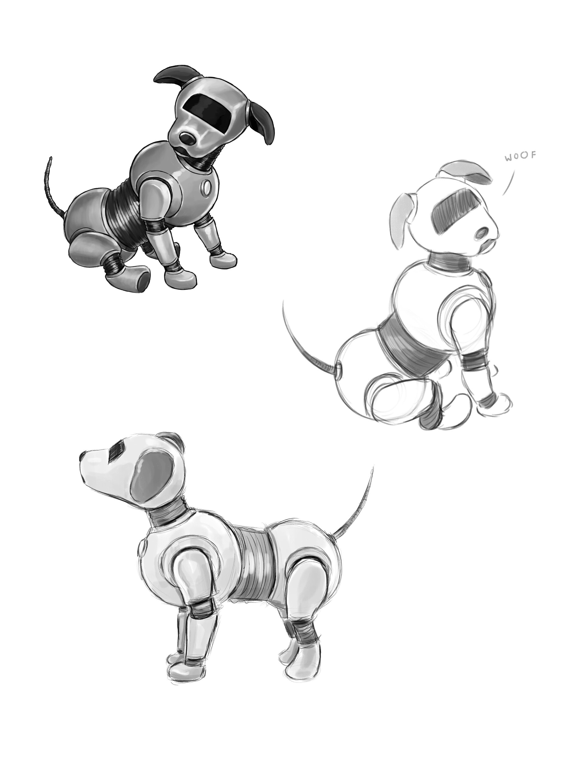 ArtStation - Robo-Dog Character Design & Direction (Mob Entertainment)