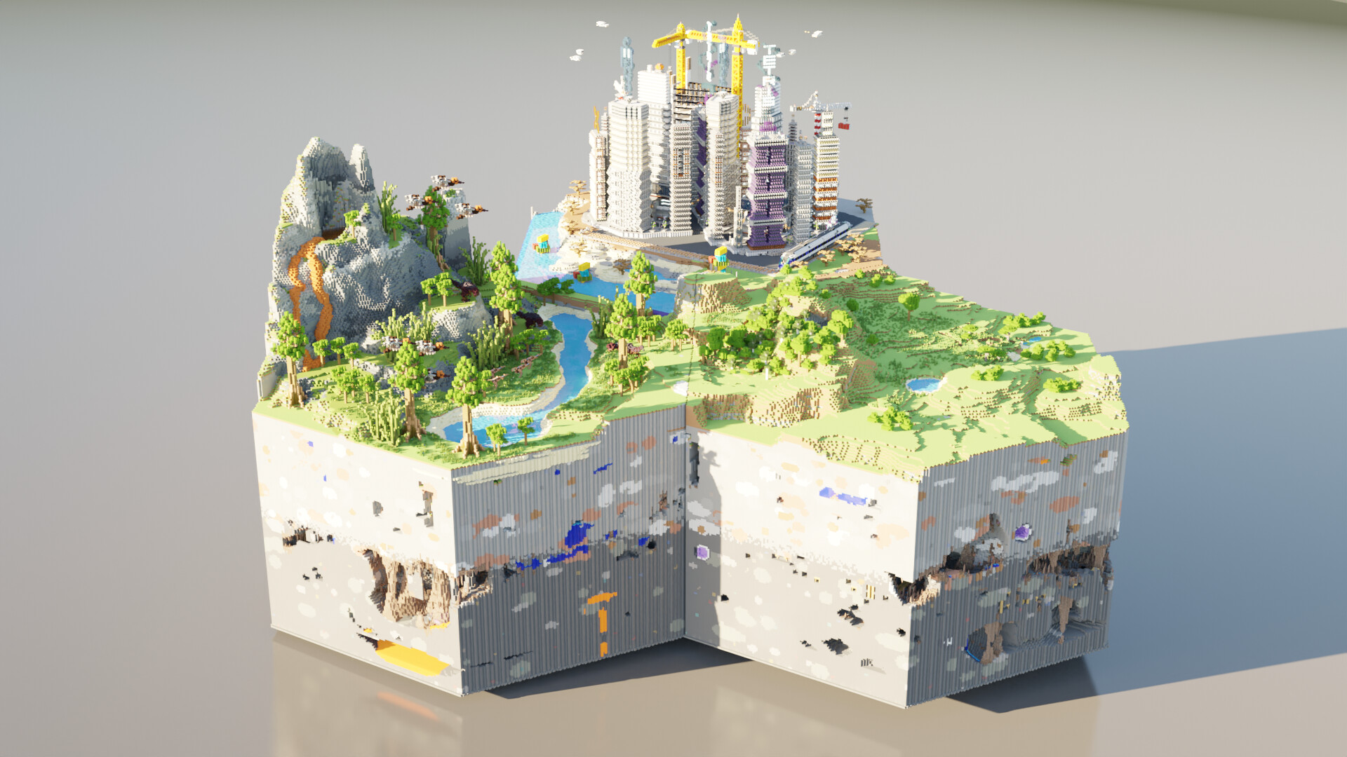 ArtStation - Minecraft civilization