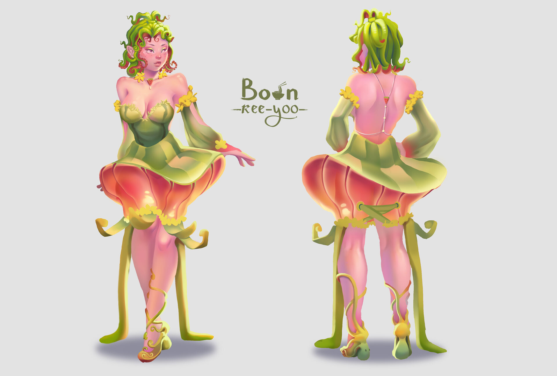 ArtStation - Melonie character sheet