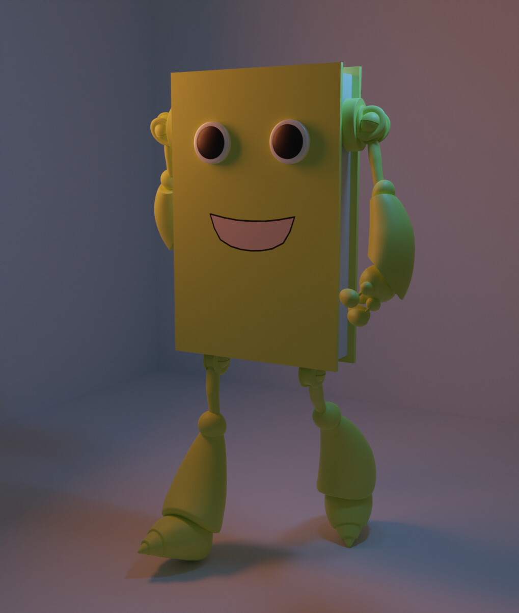 ArtStation - book robot