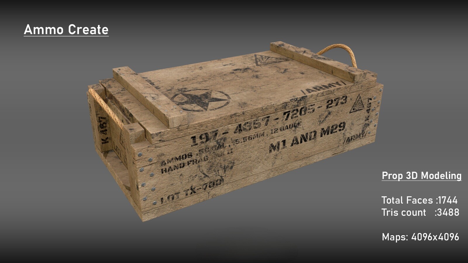 ArtStation - Ammo create 3d model