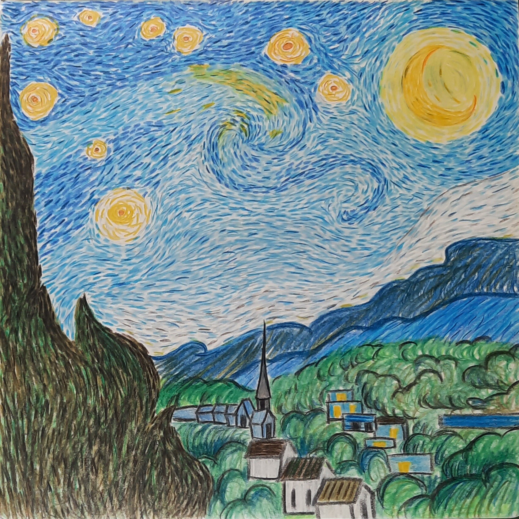 ArtStation - Starry night