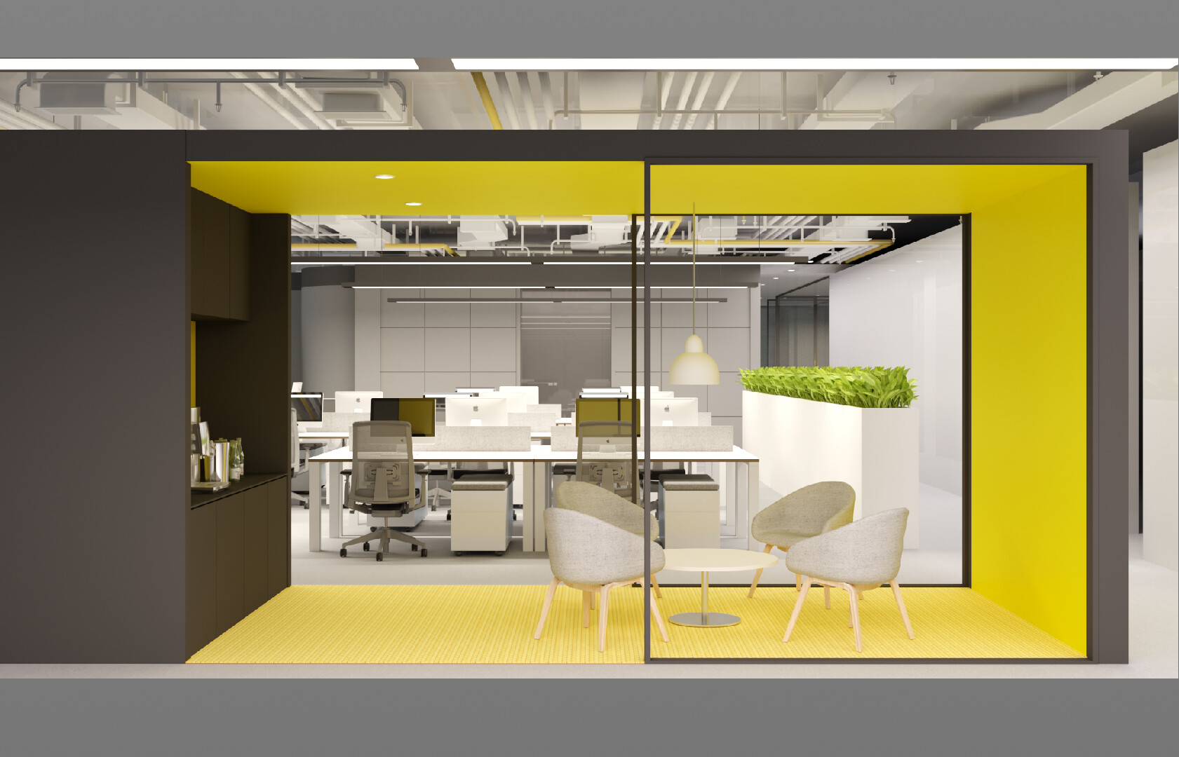 ArtStation - Office in yellow