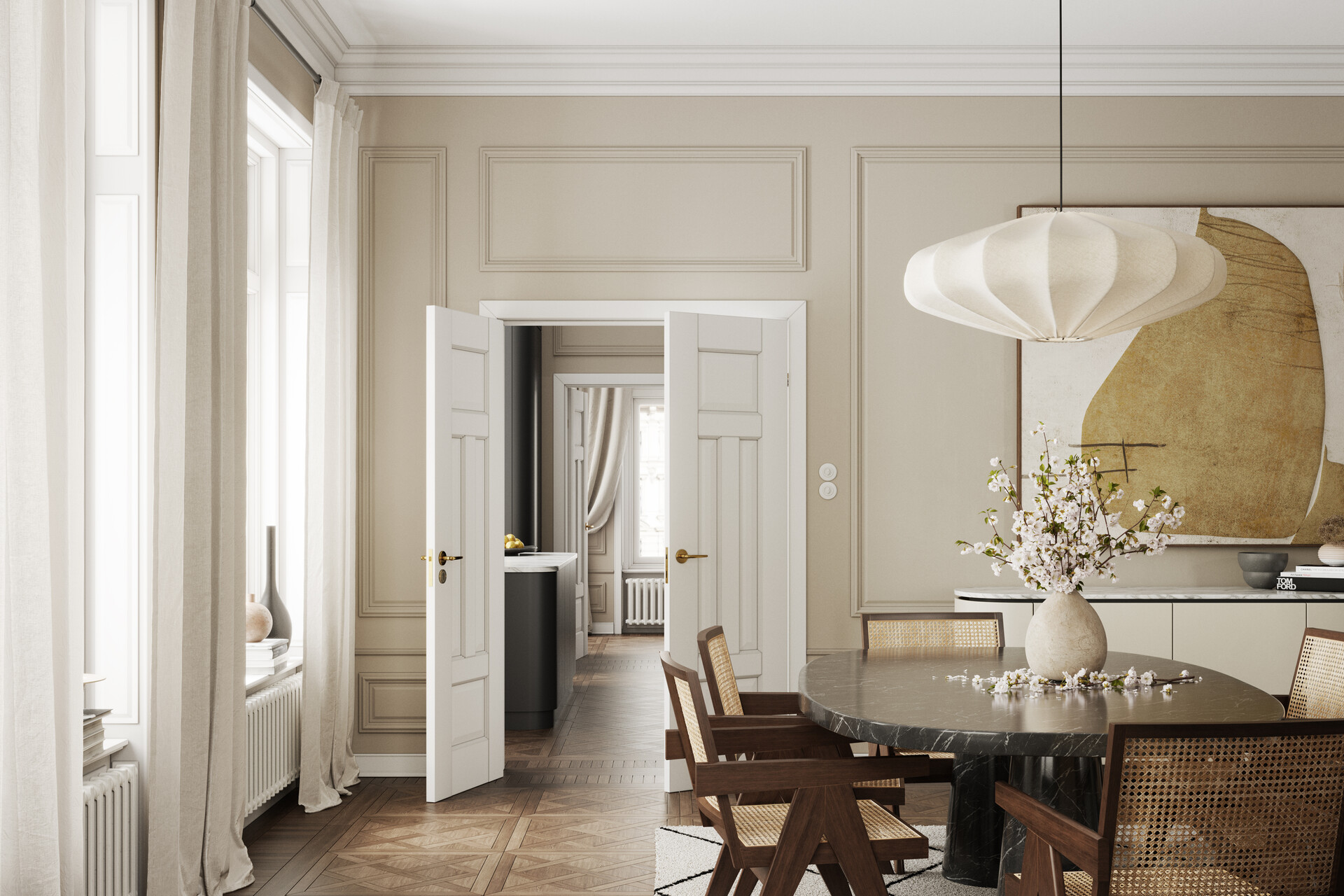 ArtStation - CGI modern classic interior