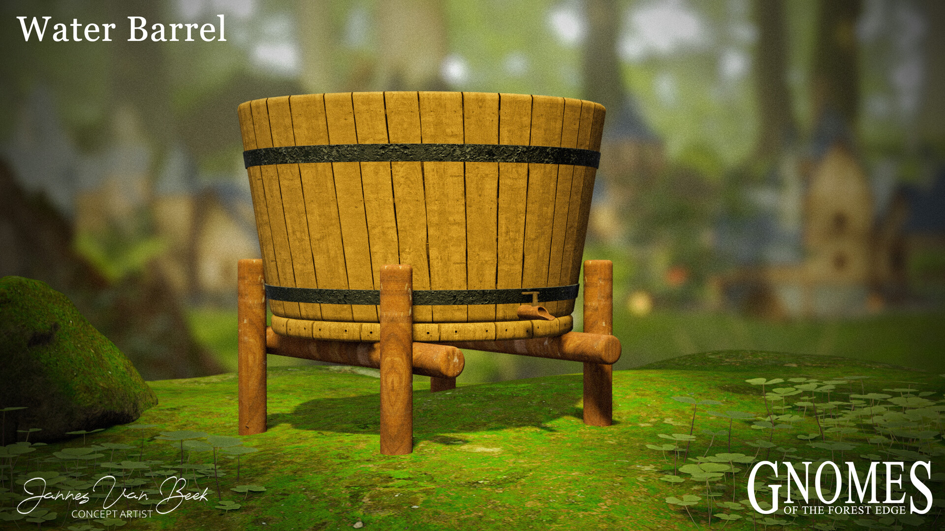 ArtStation - Gnomes of the Forest Edge Prop Designs