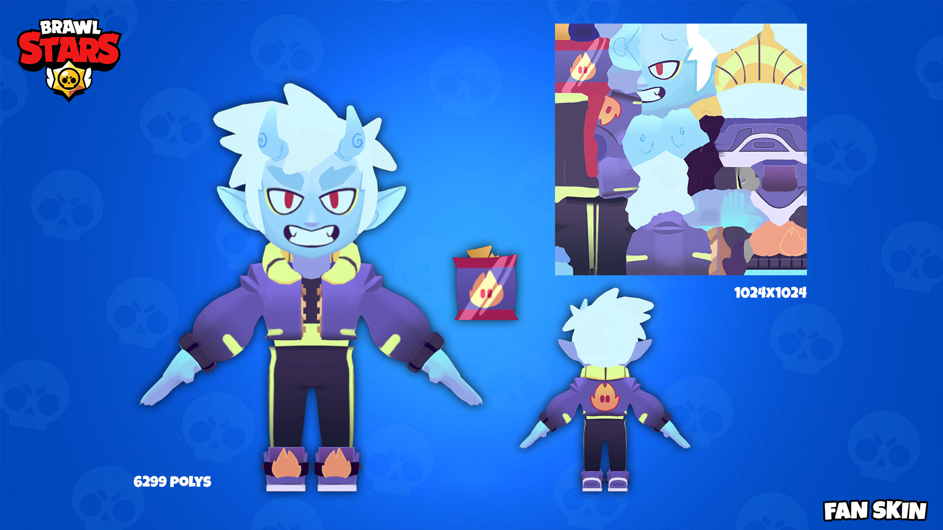 Joaquim Falo - Neon Demon Fang - Fan Skin