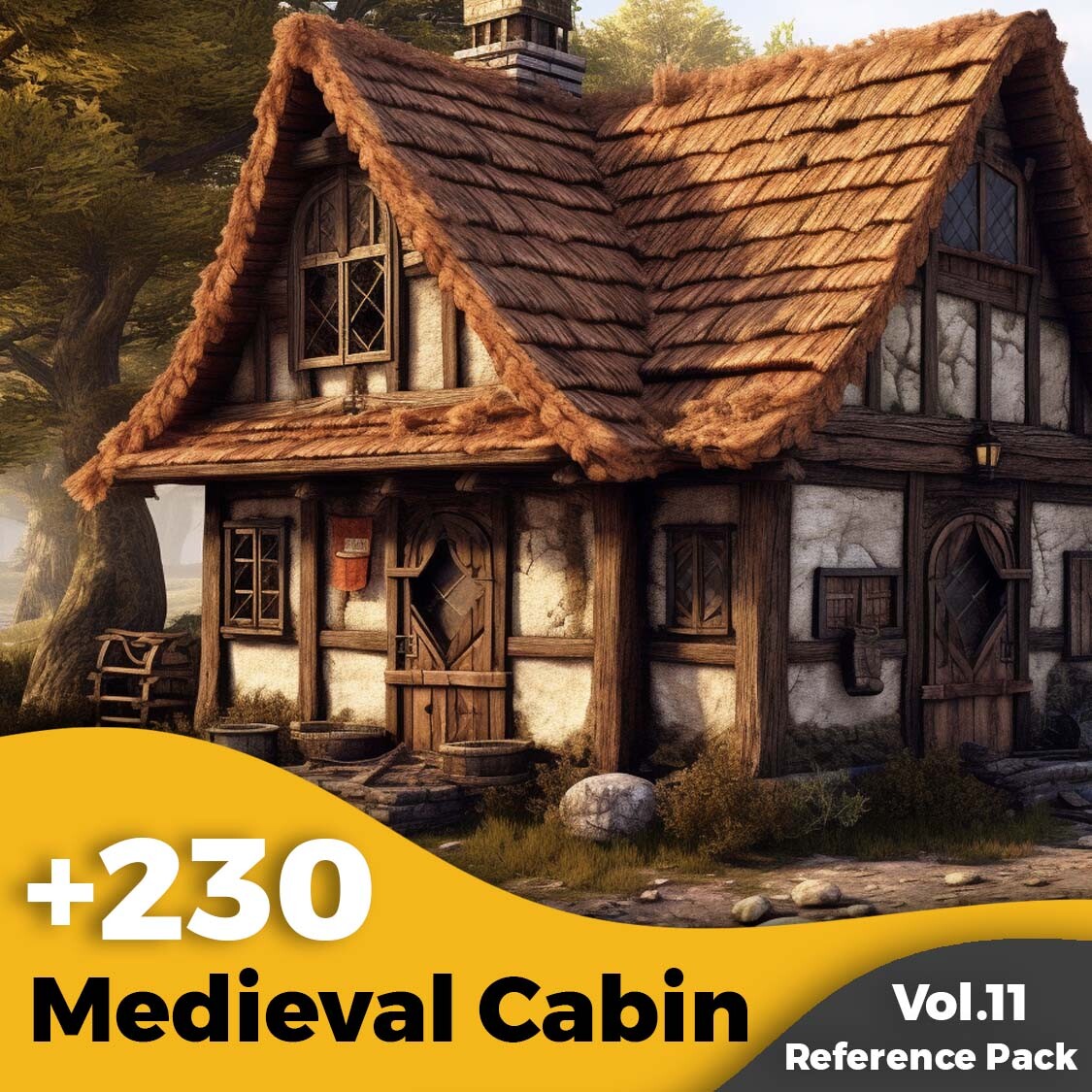 Tika Concept - +230 Medieval Cabin Architecture(4k) | Vol_11